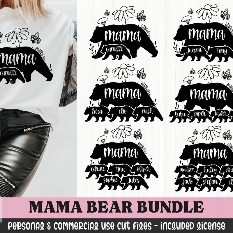 Mama Bear Cut File - Etsy