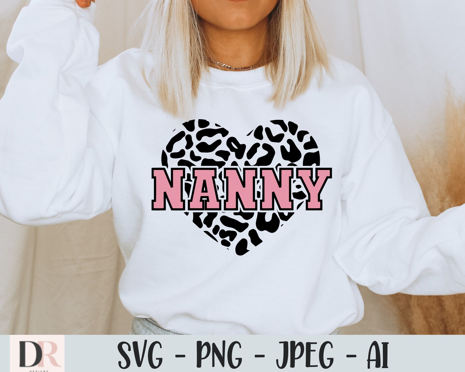 Nanny Svg Nanny Heart Svg Nanny Leopard Svg Nanny Shirt - Etsy