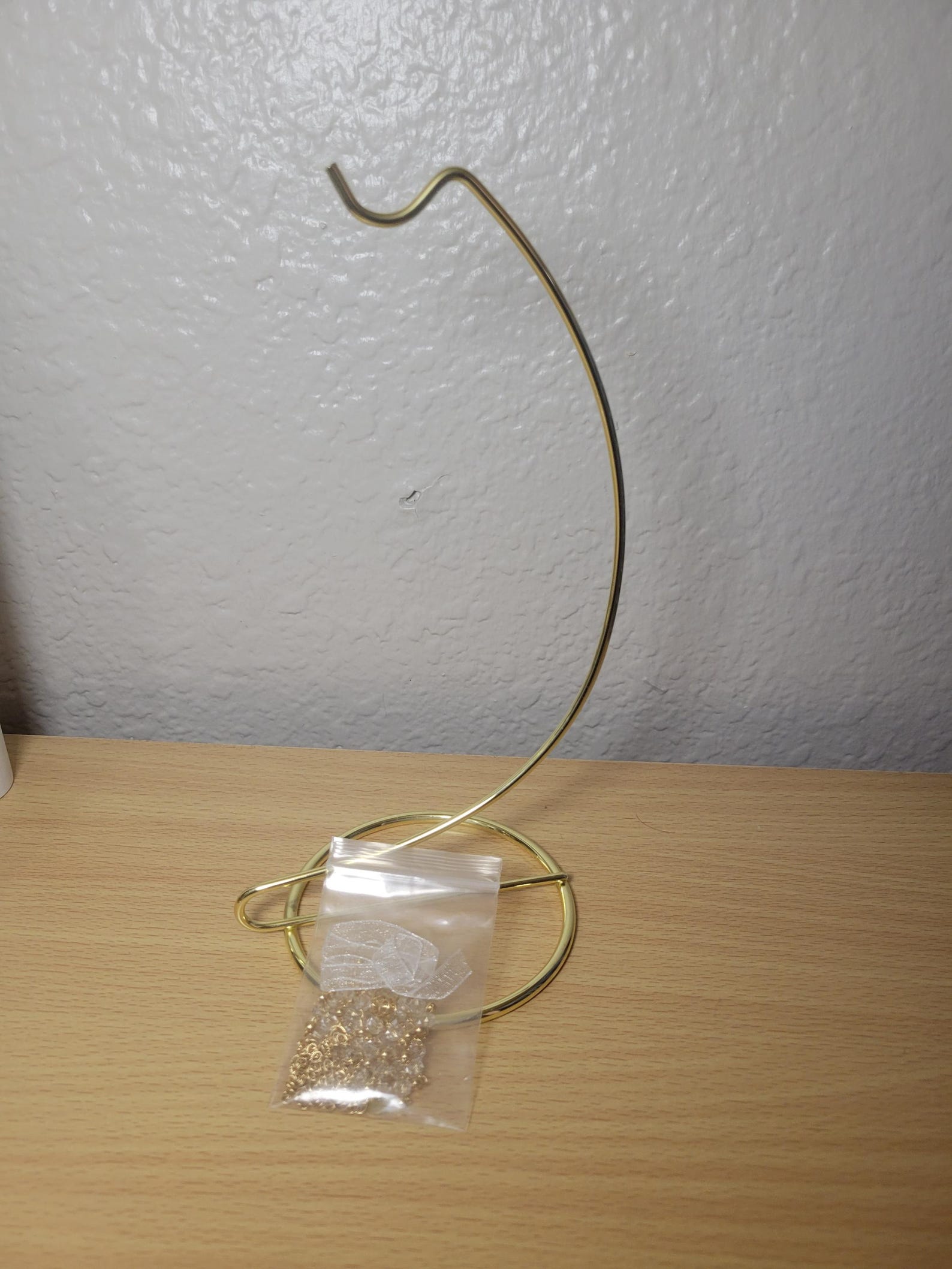 Crystal Sphere Holder: Hanging Basket Stand, Gold or Silver - Etsy