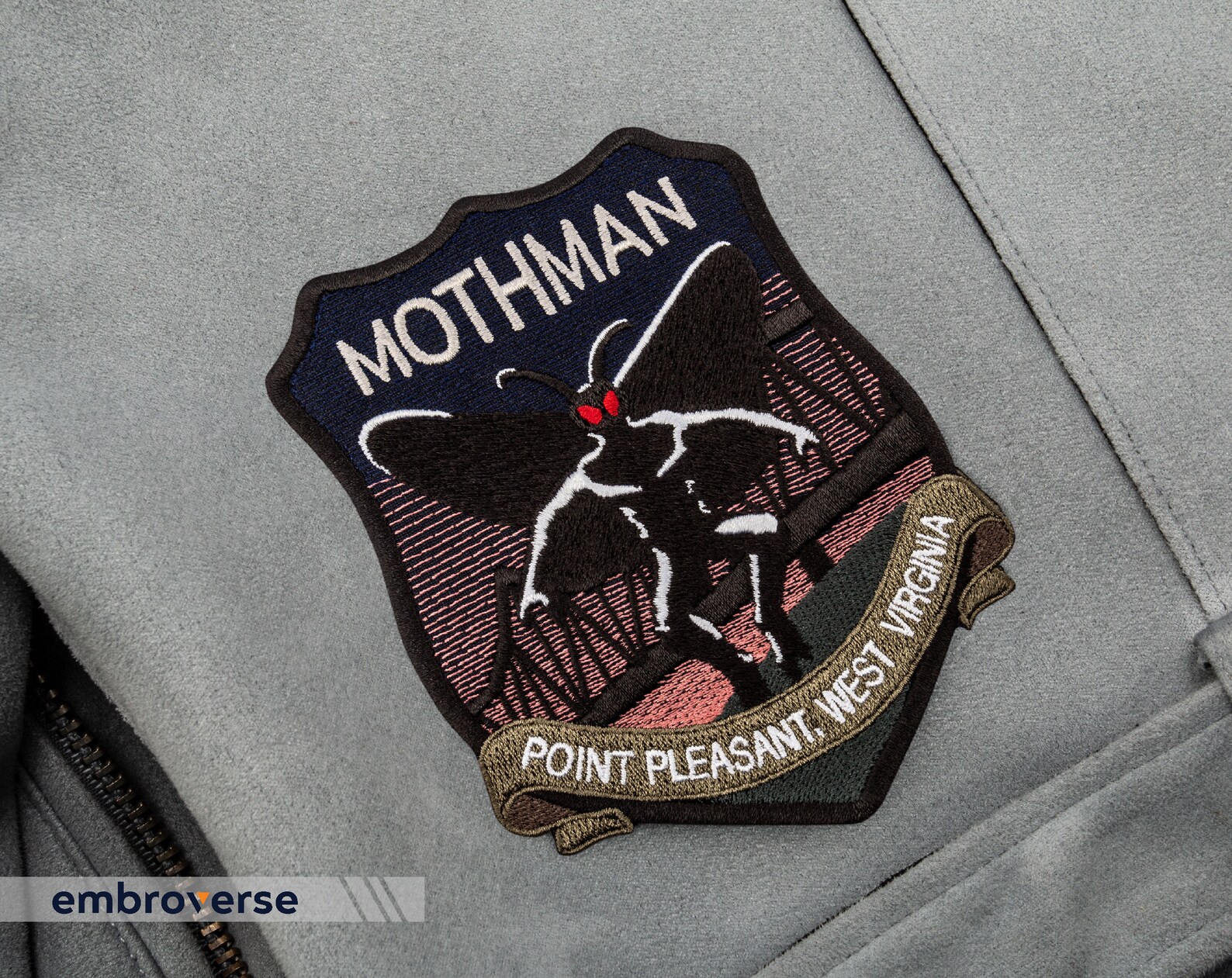 Mothman Patch Embroidered Point Pleasant West Virginia - Etsy