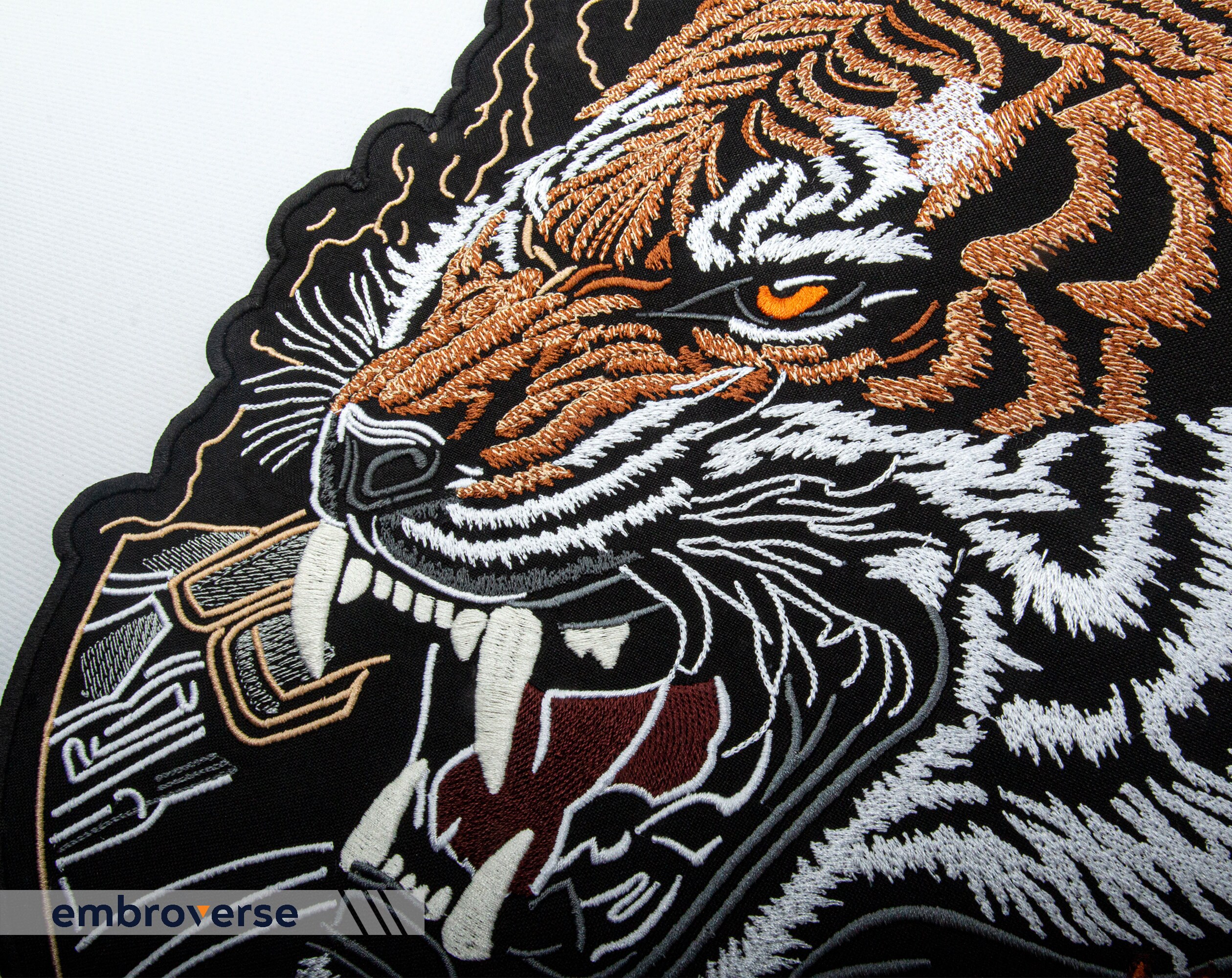 Angry Fiery Tiger Large Patch Realistic Tiger Face Biker - Etsy Canada