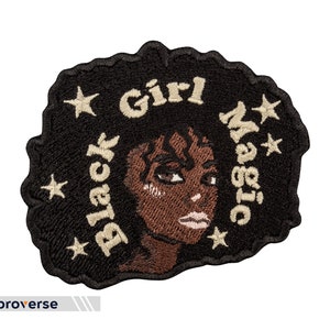 Black Girl Magic Patch - Melanin Black Queen - Embroidered Iron on ...