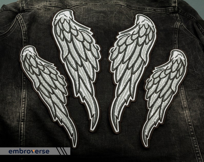 White Angel Wings Back Patch Halloween Accessory for Costume - Etsy