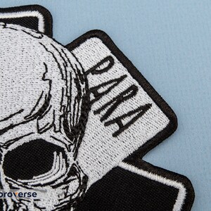 Paramedic Skull Patch - Embroidered EMT Medical Emblem - Iron on ...