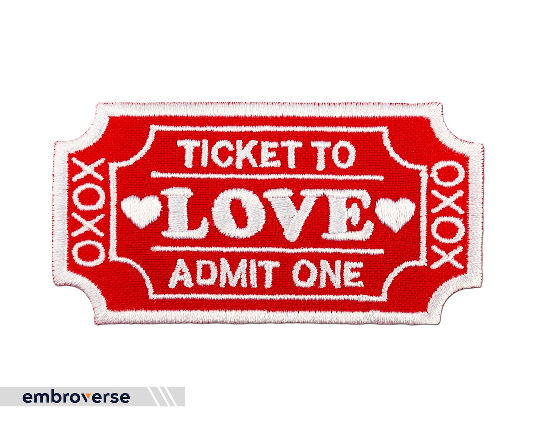 Ticket to Love Patch - Funny Valentine's Day Gift - Love Game ...