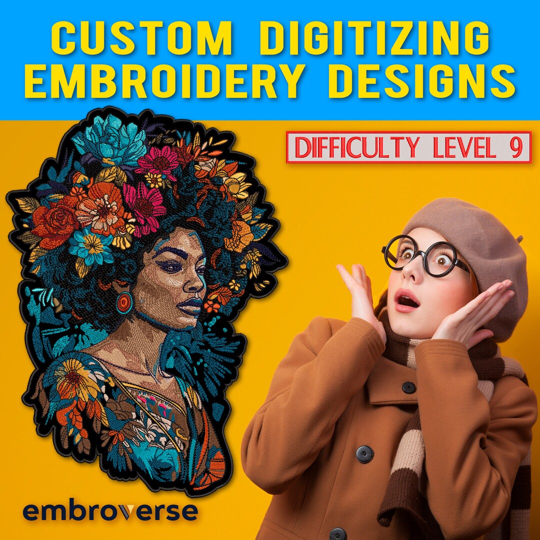 Custom Digitizing Embroidery Design Premium Service - Etsy