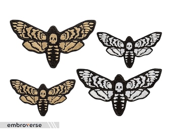 Skull Moth Patch - Etsy