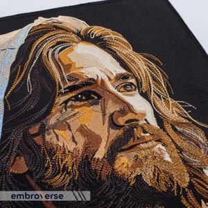 Jesus Embroidered Patch - Large, Detailed Iron-on Christian Faith ...
