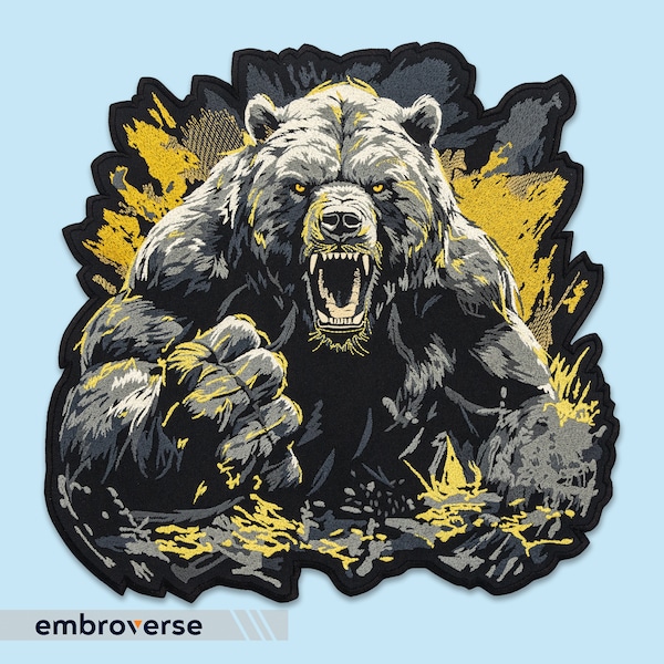 Angry Bear Svg - Etsy