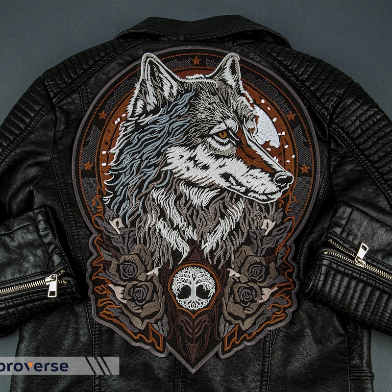Large Wolf Patch - Etsy