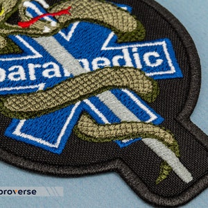 Paramedic Caduceus Patch - EMT Emblem - Emergency Medical Services ...