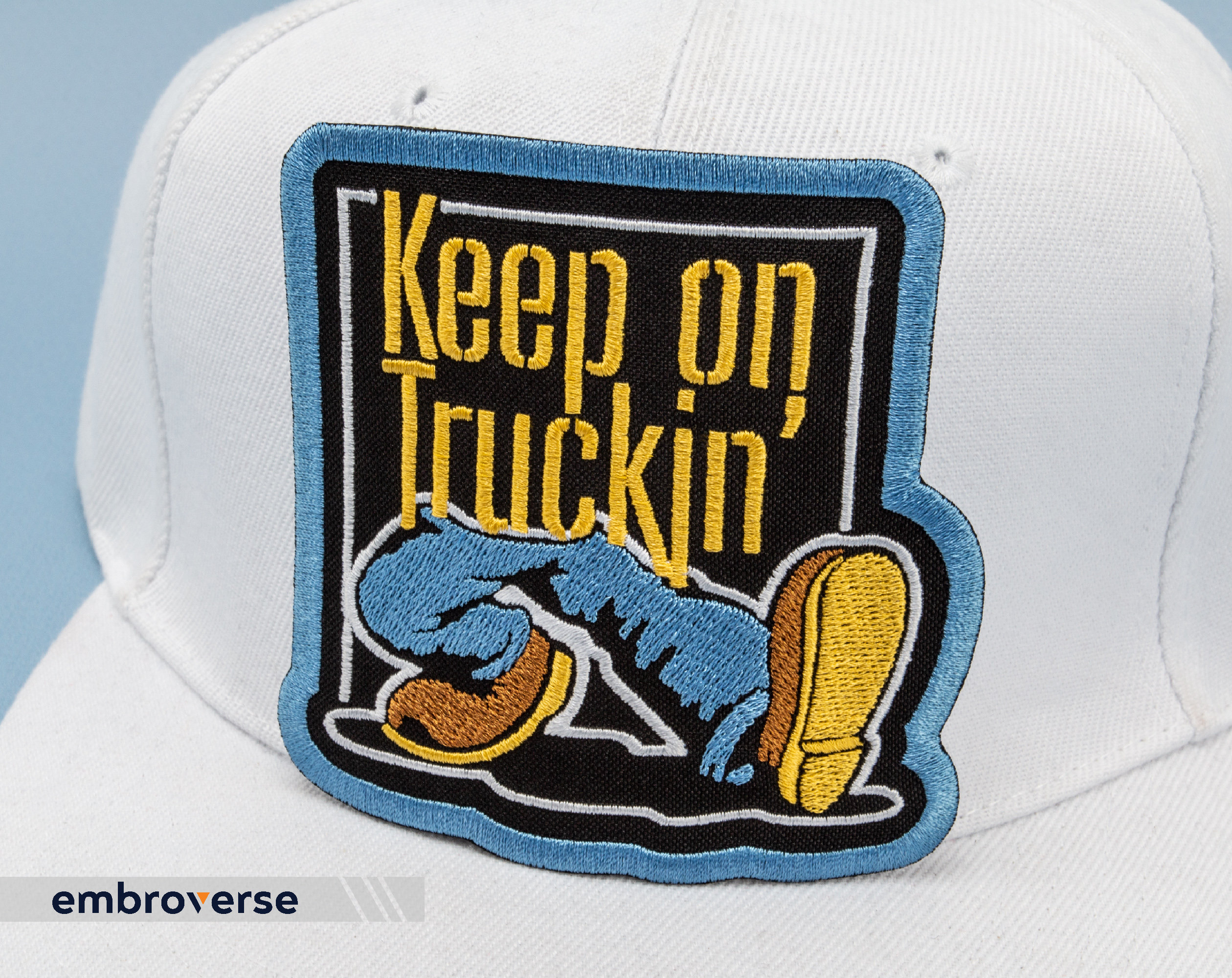 Keep On Trucking Patch Embroidered Vintage Style Iron On | Etsy