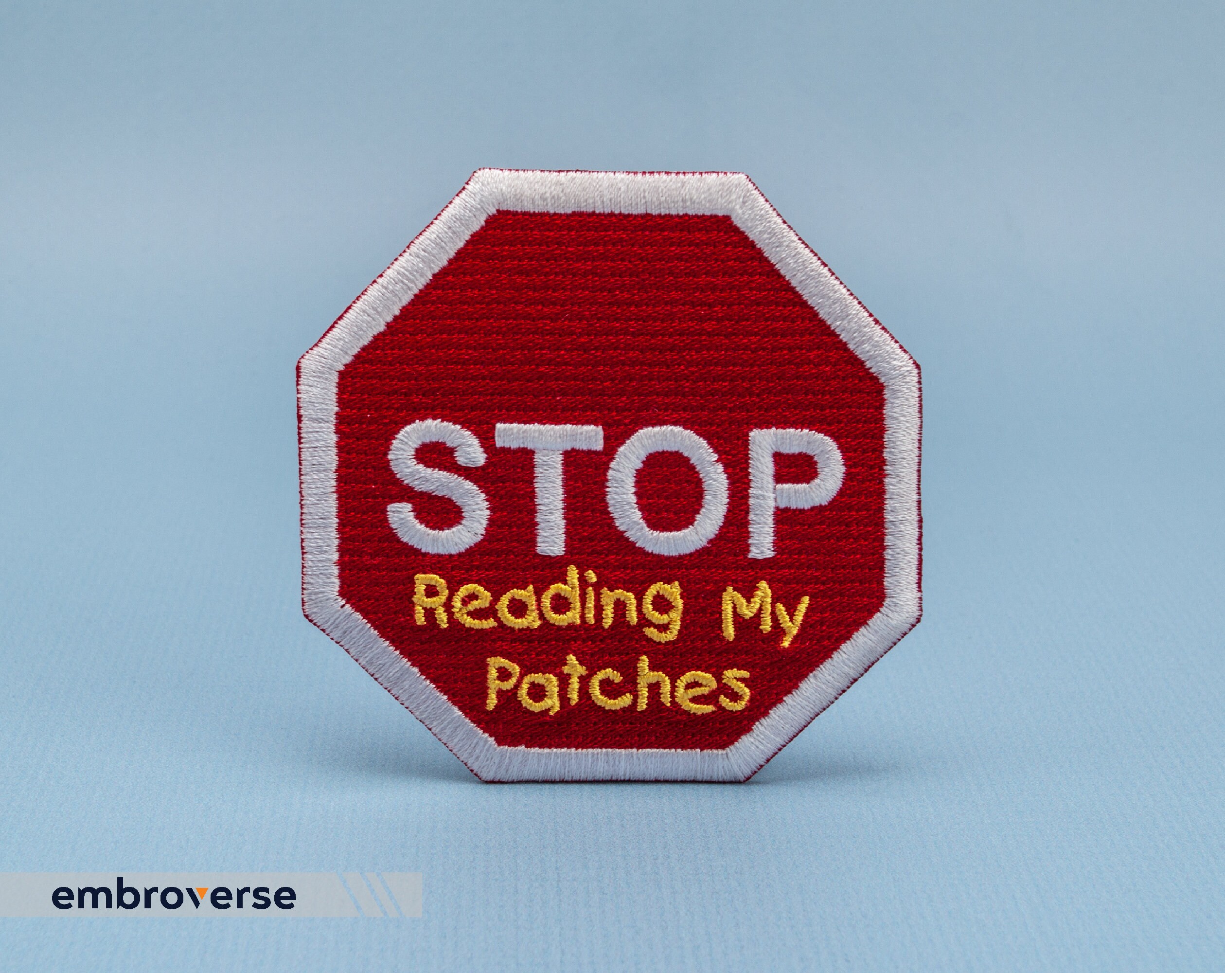 Stop Reading My Patches - Text Funny Quotes - Embroidered Iron on Patch ...