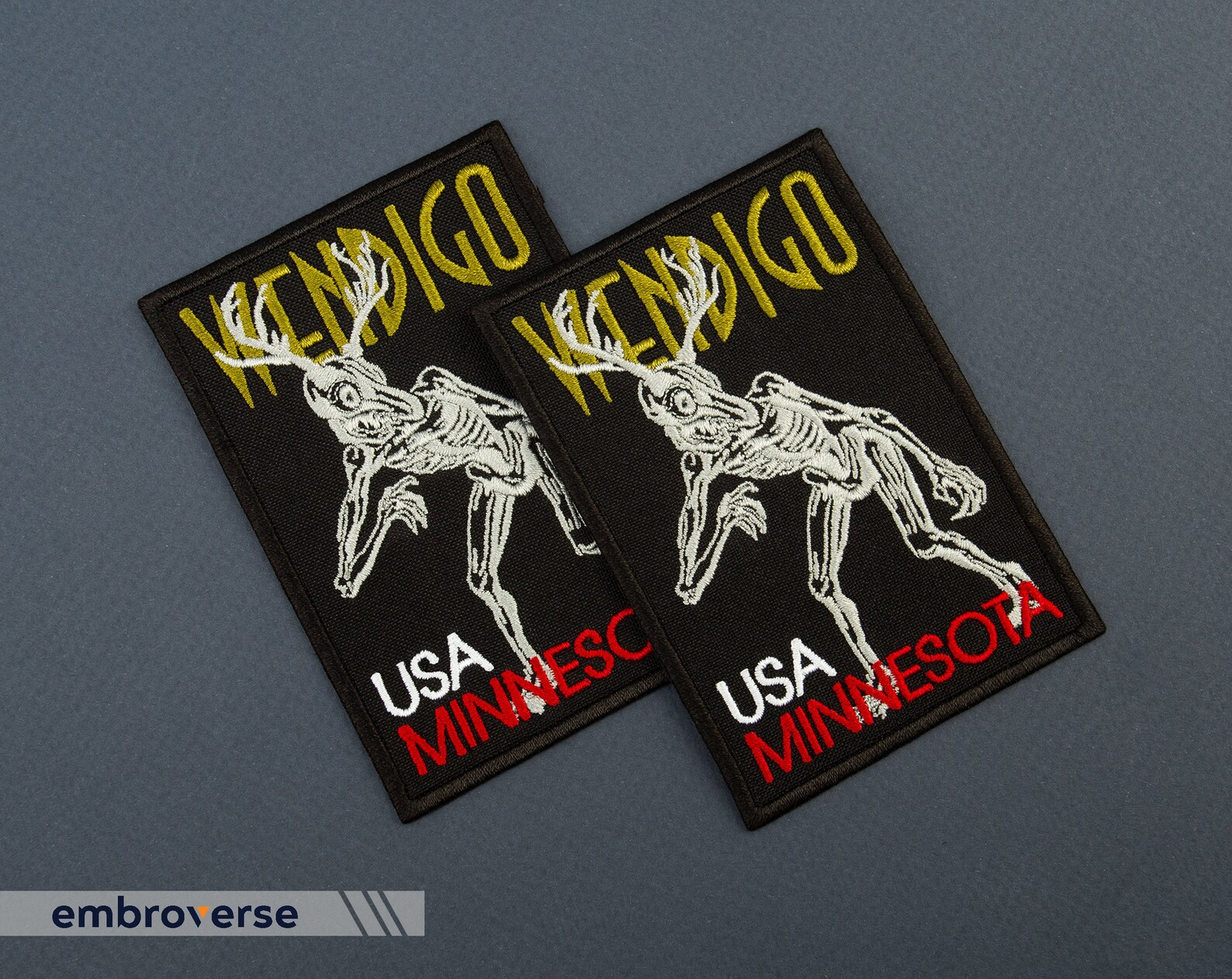 Wendigo Patch - Mystic Evil Spirit, Minnesota, USA Reisepatches ...