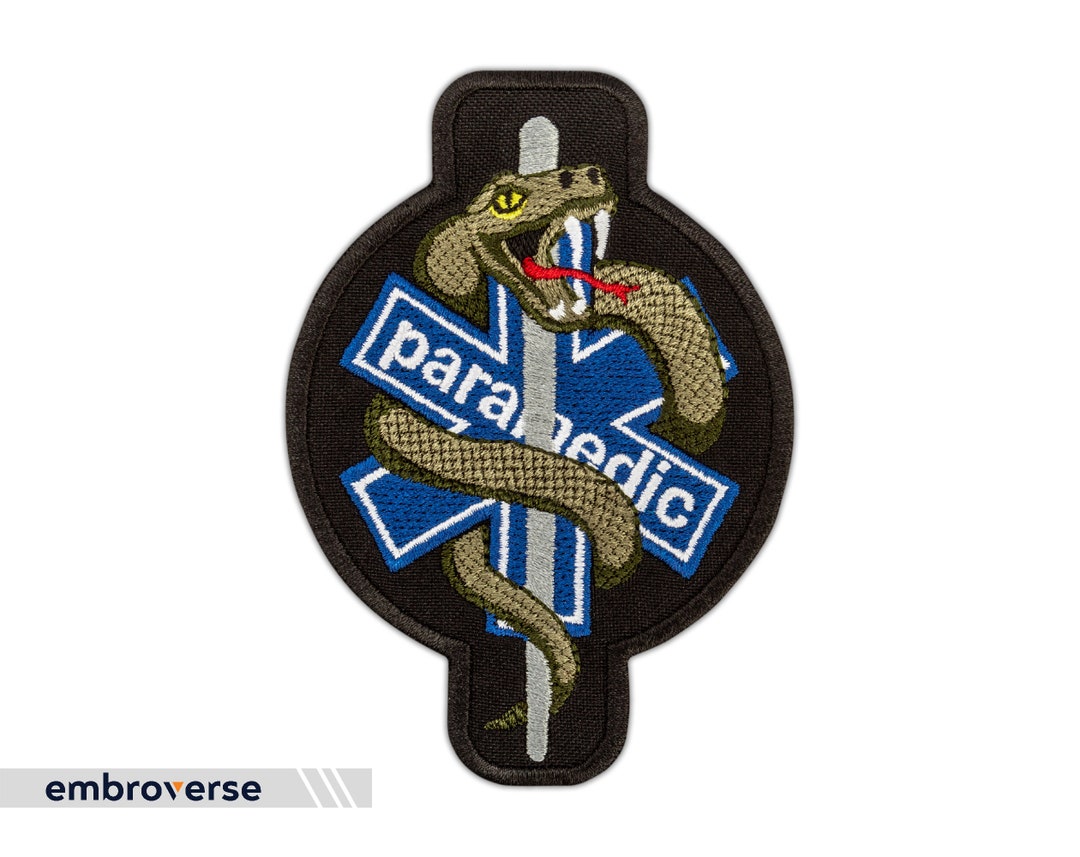 Paramedic Caduceus Patch - EMT Emblem - Emergency Medical Services ...