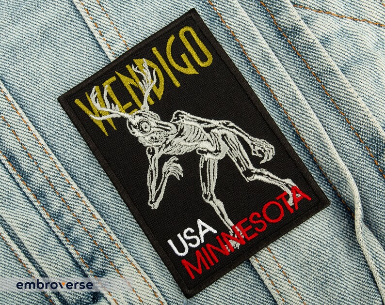 Wendigo Patch - Mystic Evil Spirit, Minnesota, USA Reisepatches ...