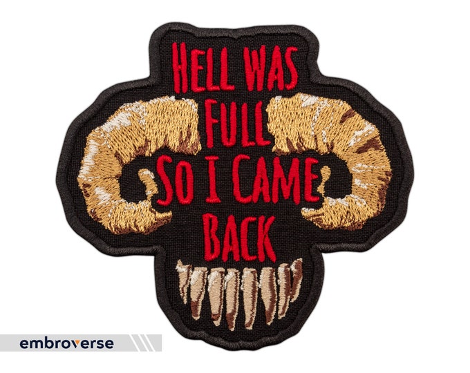 Ticket to Hell Patch Admit One Embroidered Demon Funny Quote - Etsy