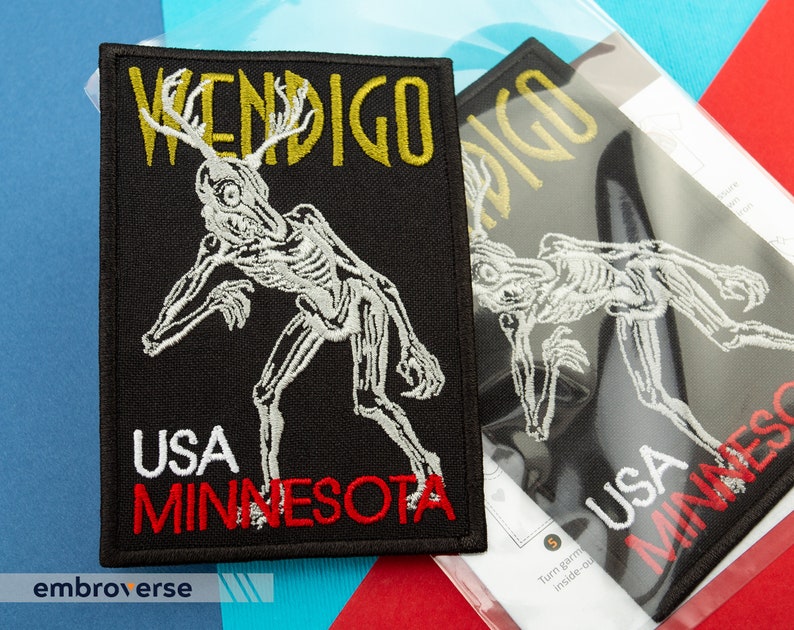 Wendigo Patch Mystic Evil Spirit Minnesota USA Reise - Etsy.de