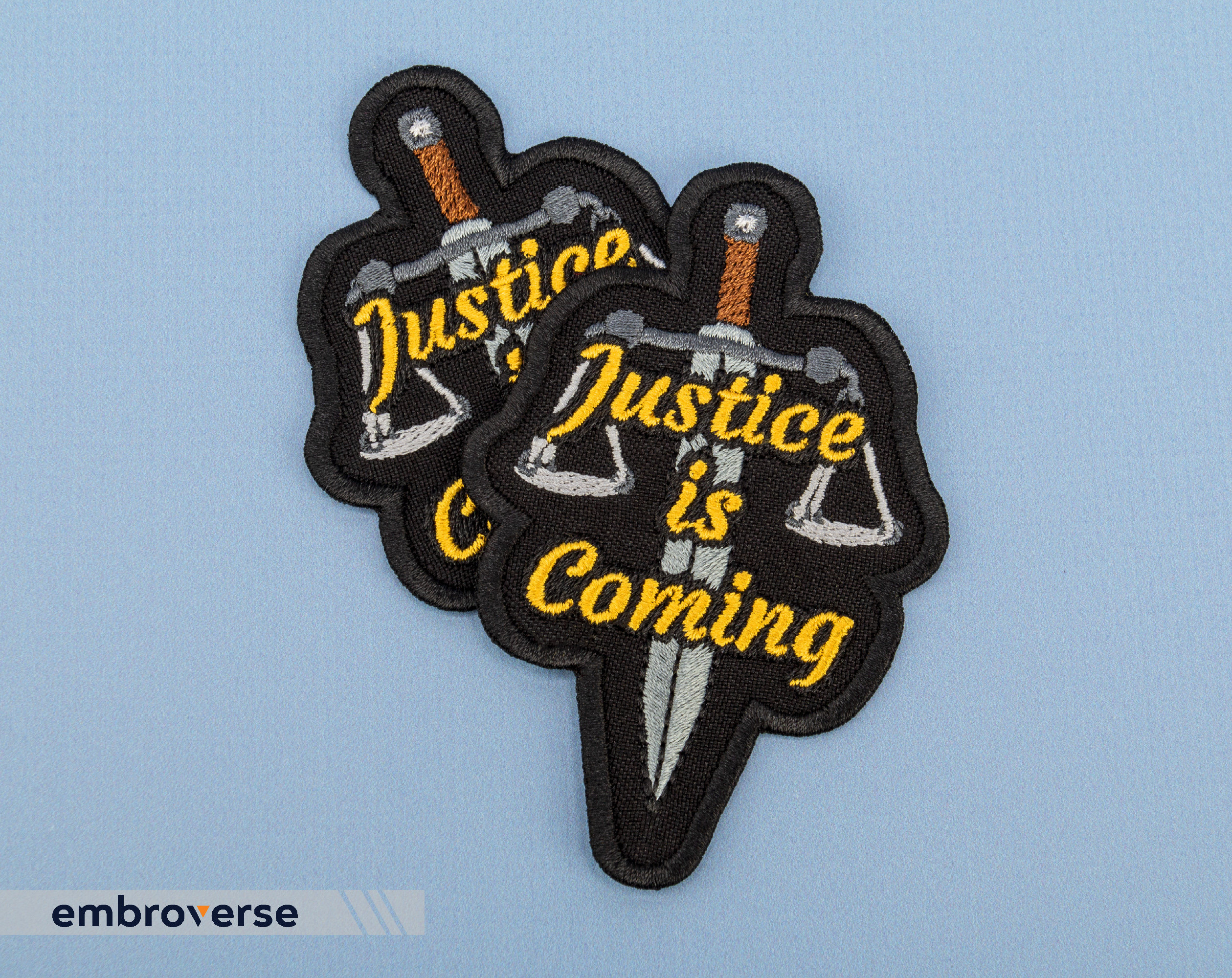 Justice is Coming Embroidered Patch Text Funny Quotes | Etsy