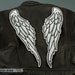 White Angel Wings Back Patch - Halloween Accessory for Costume or ...
