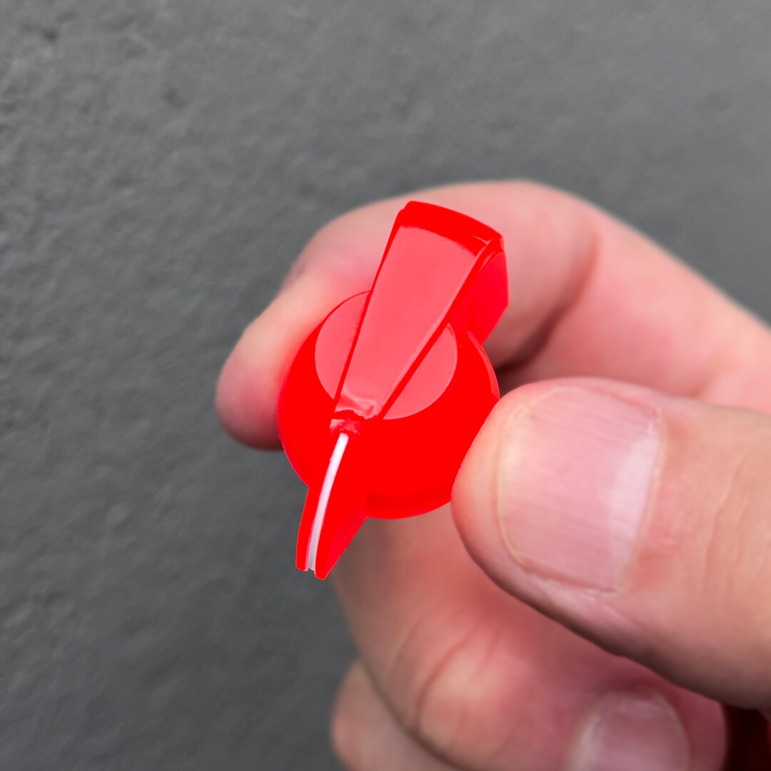 Chicken Head Pointer Knob - Bright Red Fluorescent Neon - Etsy