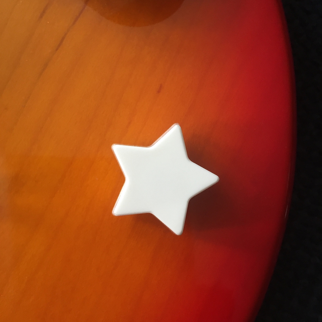 Bouton de guitare Star - Blanc - Etsy France
