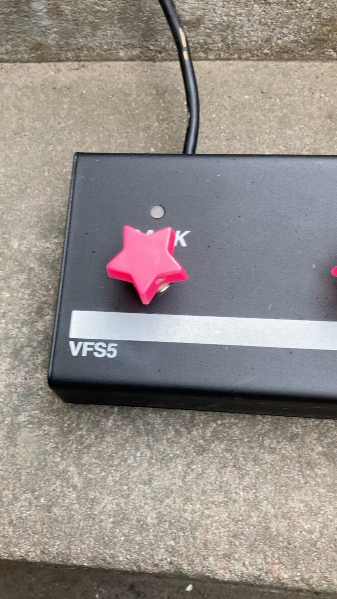 Bright Bubble Gum Pink Fluorescent Neon Knob Star Stomp topper Push ...