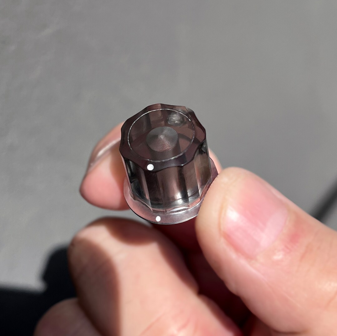 Moog Clone Knob Transparent Black Color - With Color Dot or ENCODER - Etsy