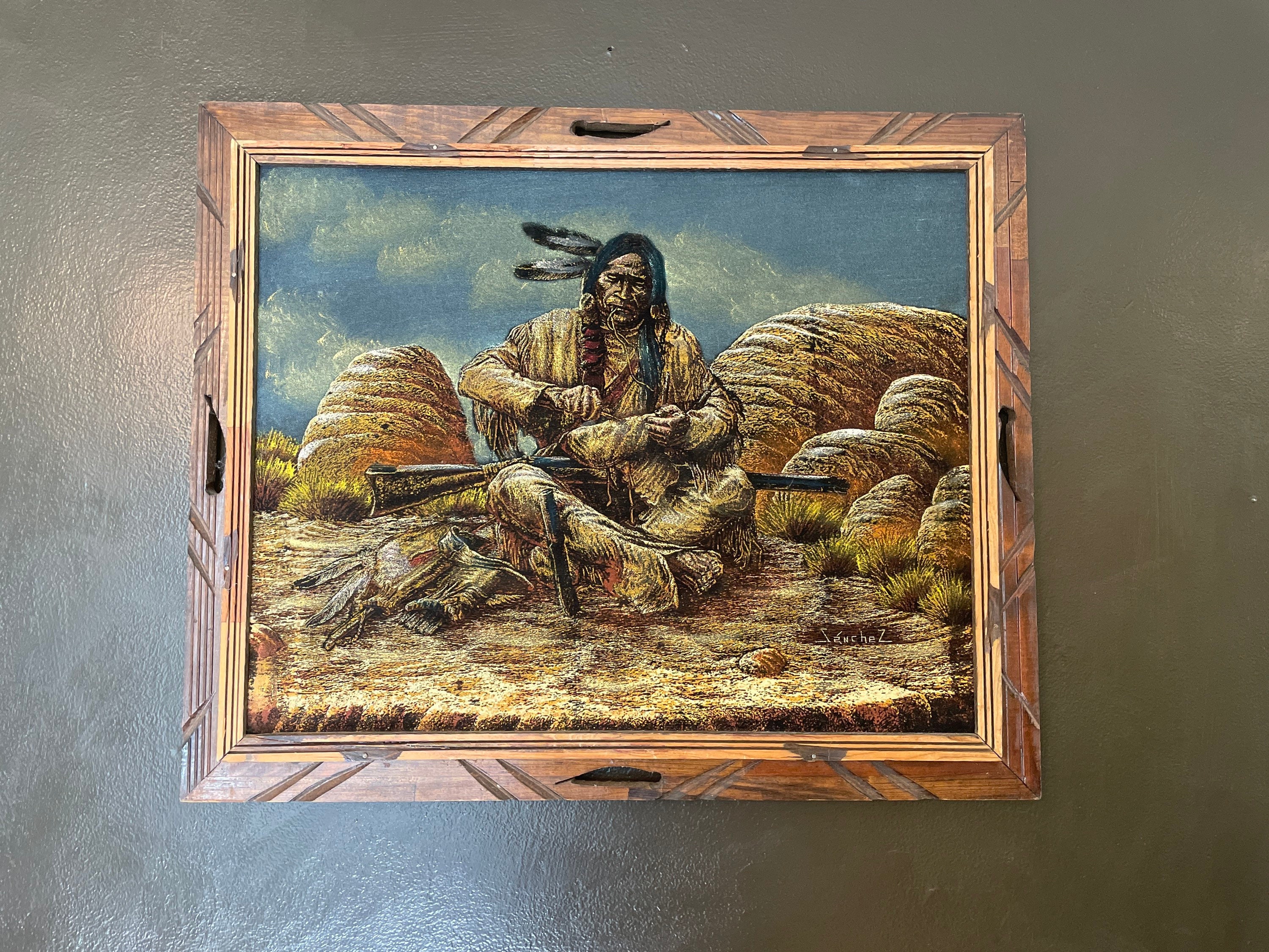 Beautiful Mid Century Ernesto Sanchez Mexican Velvet Painting | Etsy