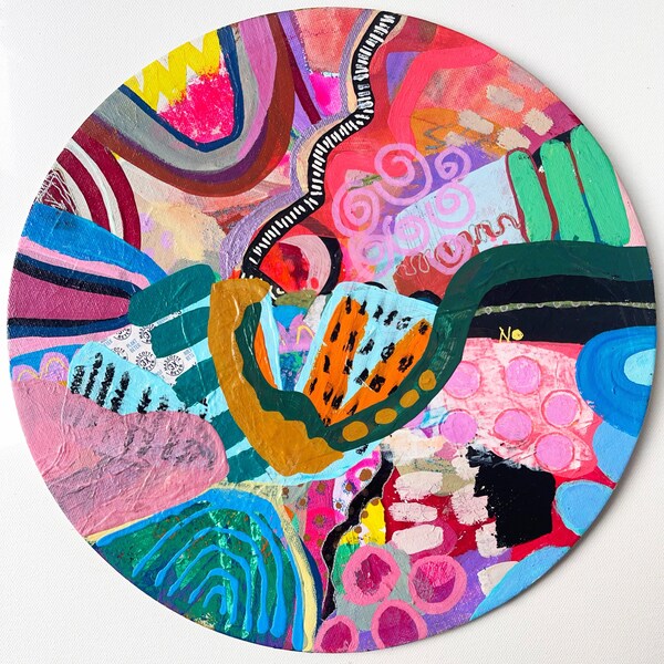 Round Canvas Art - Etsy Australia