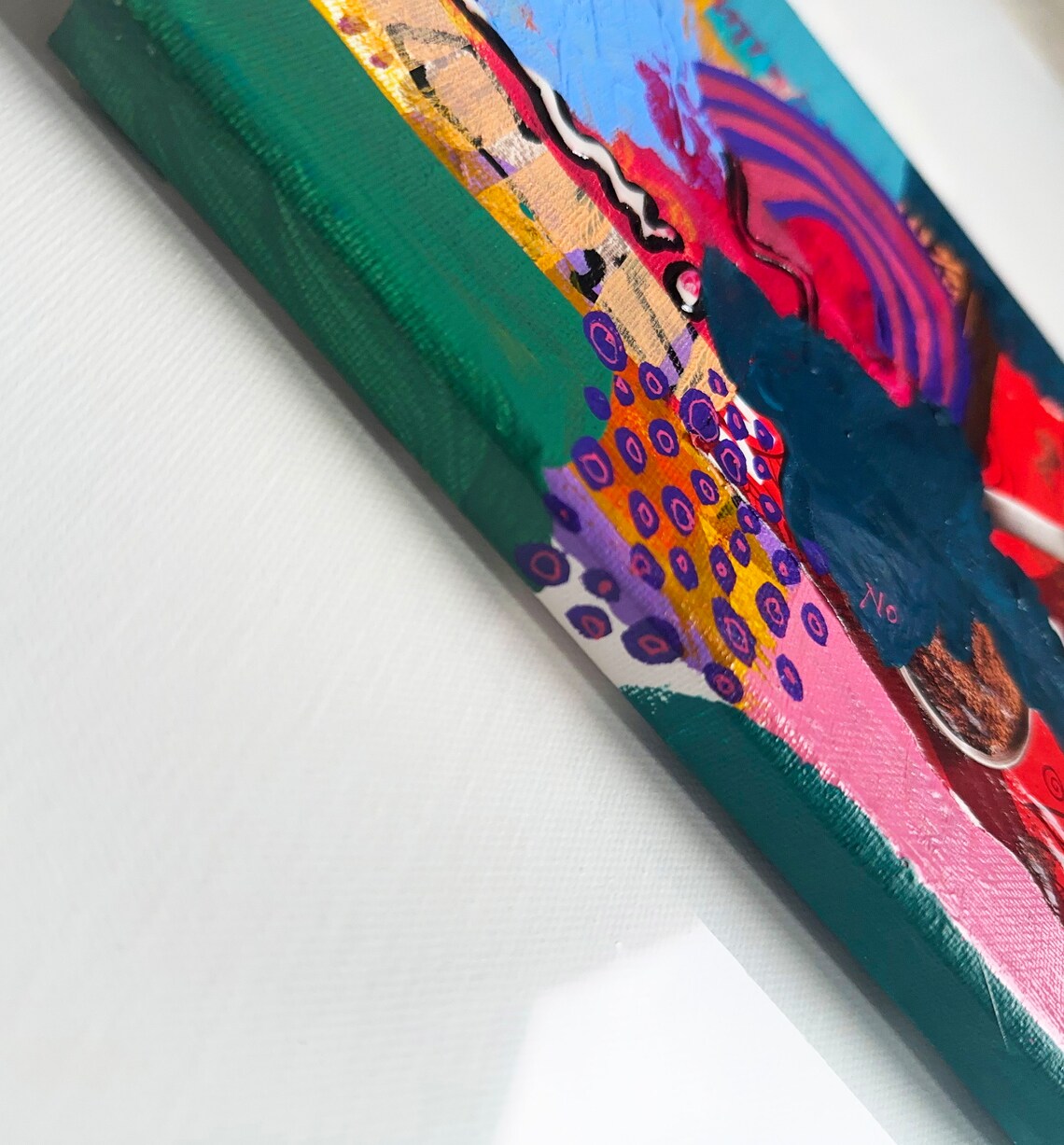 Coffee Addict, Mixed Media Abstract, Intuitive Art, Colorful Abstract ...