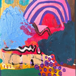 Coffee Addict, Mixed Media Abstract, Intuitive Art, Colorful Abstract ...