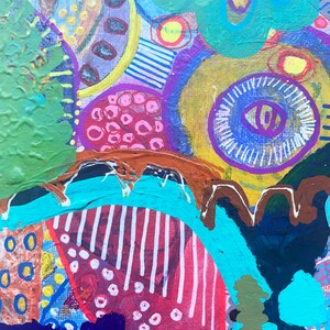 Mixed Media Abstract Wall Art - Intuitive Art - Colorful Abstract ...