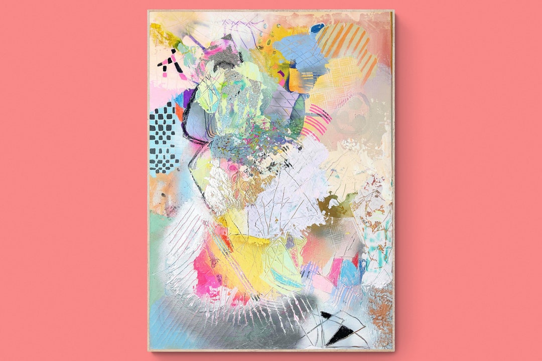 Textured Mixed Media Wall Art - Painting on Canvas - Large Wall Art on ...