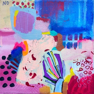 Mixed Media Abstract, Intuitive Art,colorful Abstract Painting ,modern ...