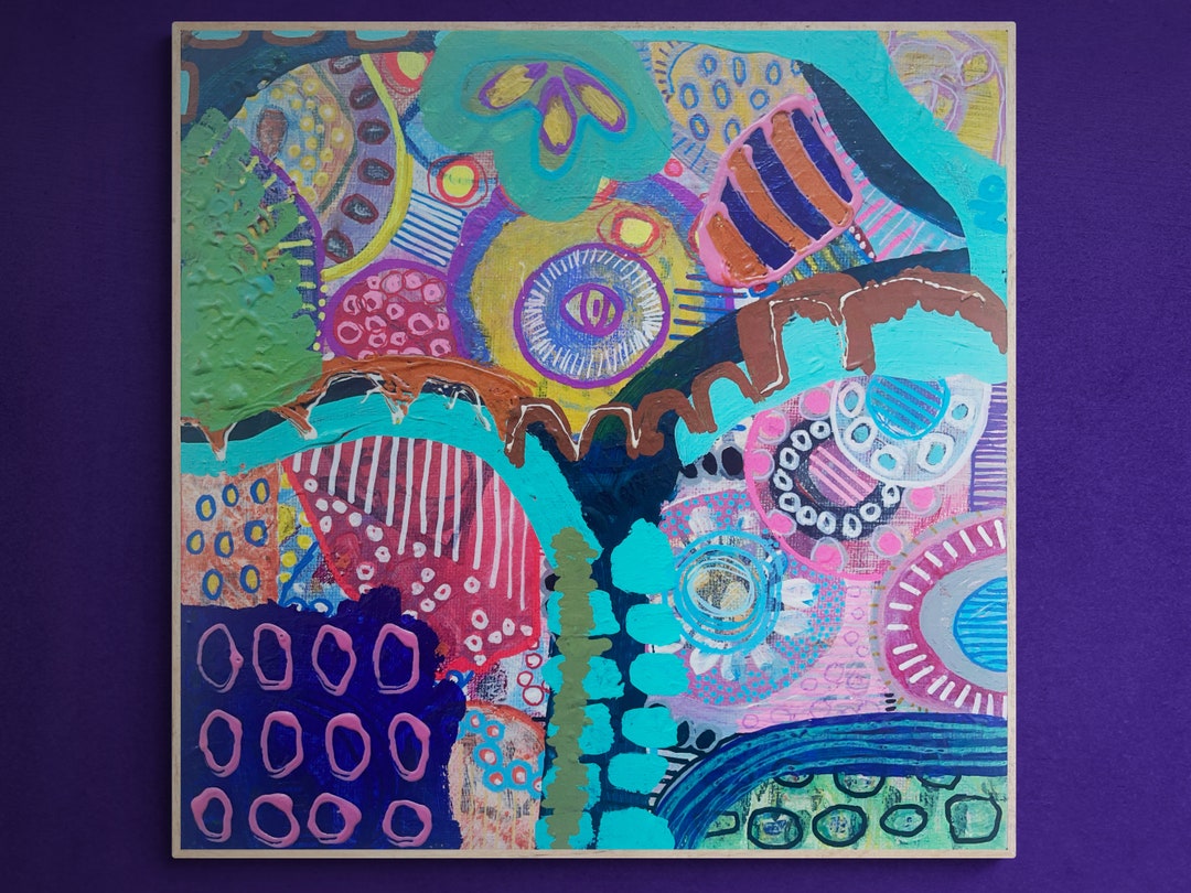 Mixed Media Abstract Wall Art - Intuitive Art - Colorful Abstract ...
