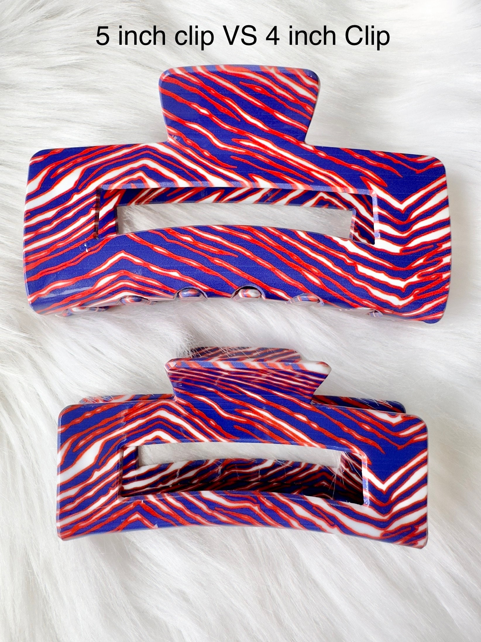 5 INCH JUMBO Buffalo Bills Hair Clip, Buffalo Hair Clip, Buffalo Claw ...