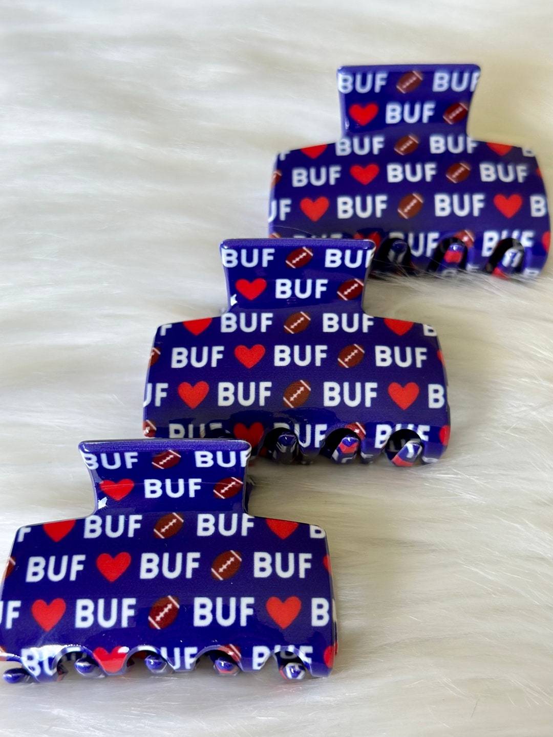 Buffalo Bills Hair Clip, Football Hair Clip, Buffalo Claw Hair Clip ...