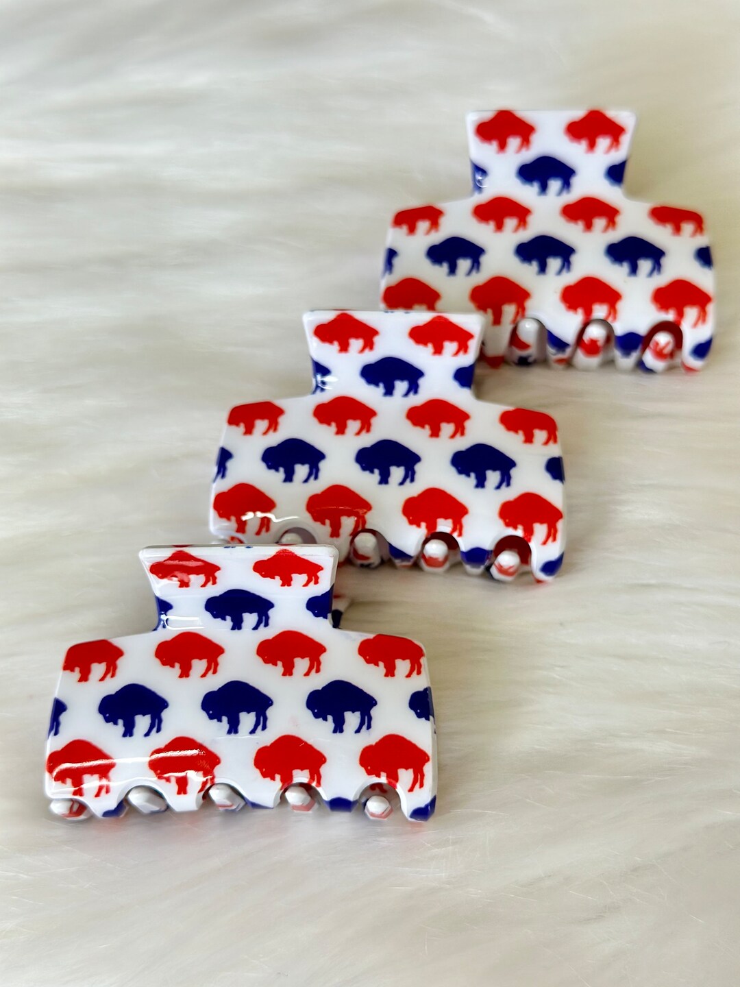 Buffalo Bills Hair Clip, Football Hair Clip, Buffalo Claw Hair Clip ...