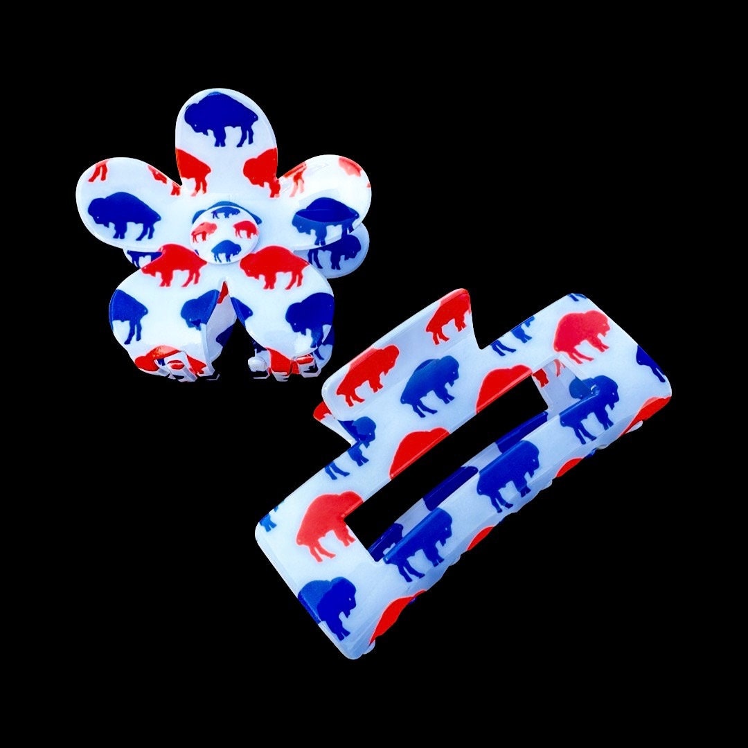 Buffalo Bills Hair Clip, Buffalo Claw Hair Clip, Bills Hair Clip ...