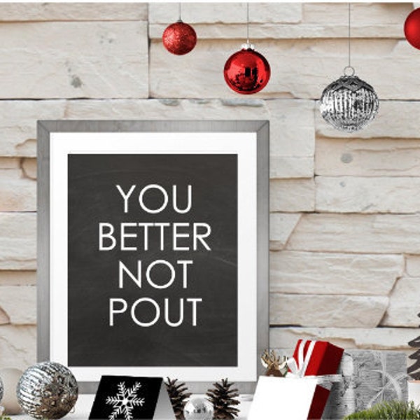 Better Not Pout Sign - Etsy