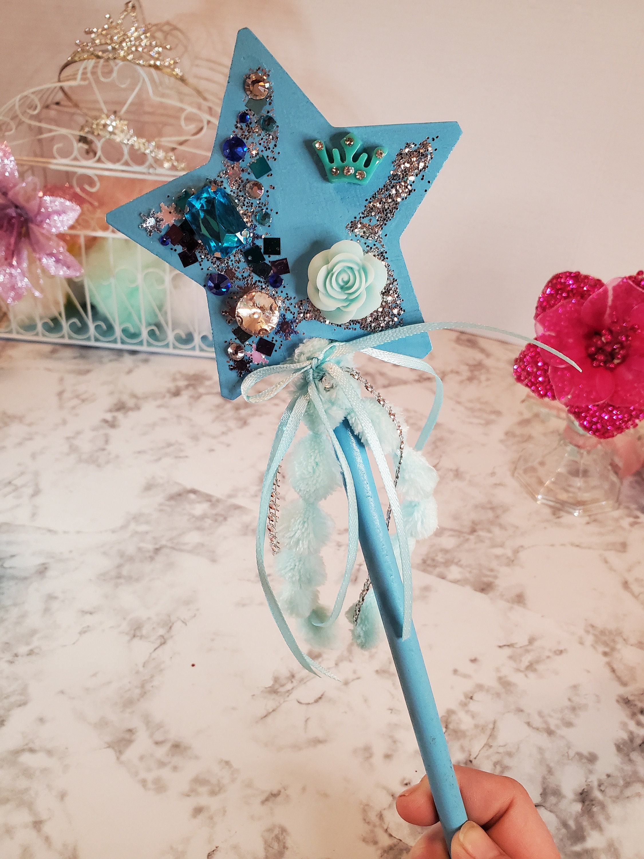 Elsa Inspired Fairy Wand - Etsy