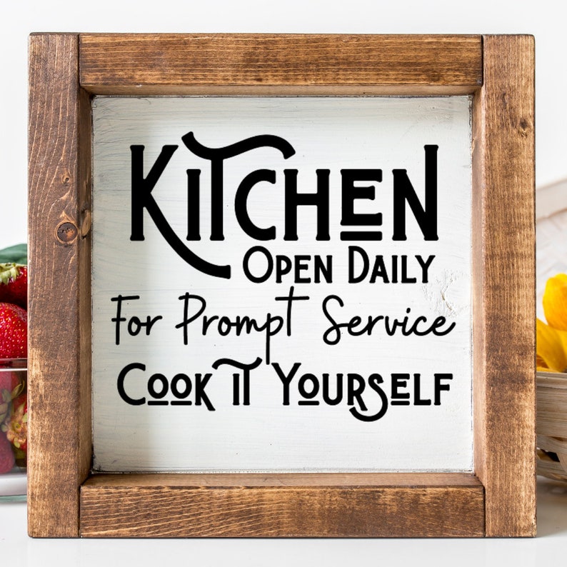 Kitchen Open Daily SVG Cut File Svg Cut Files Kitchen Decor | Etsy