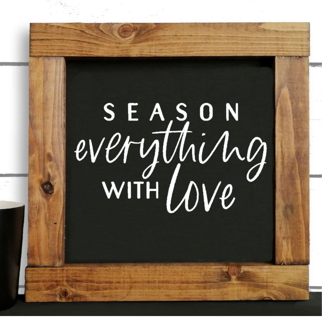 Season everything with love SVG cut files Potholder Svg | Etsy