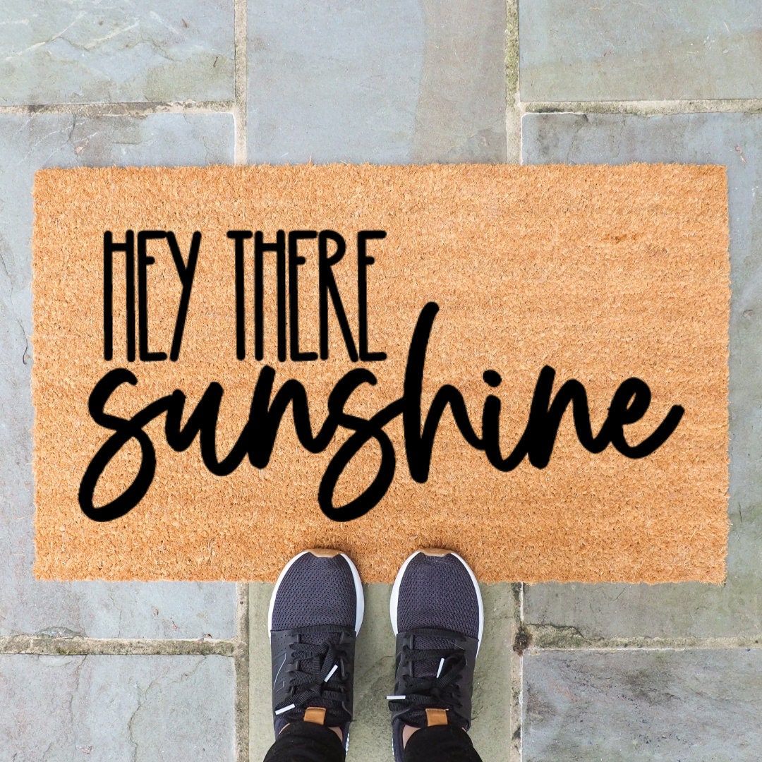 Hey there sunshine SVG Doormat SVG Door mat Svg Summer Svg | Etsy