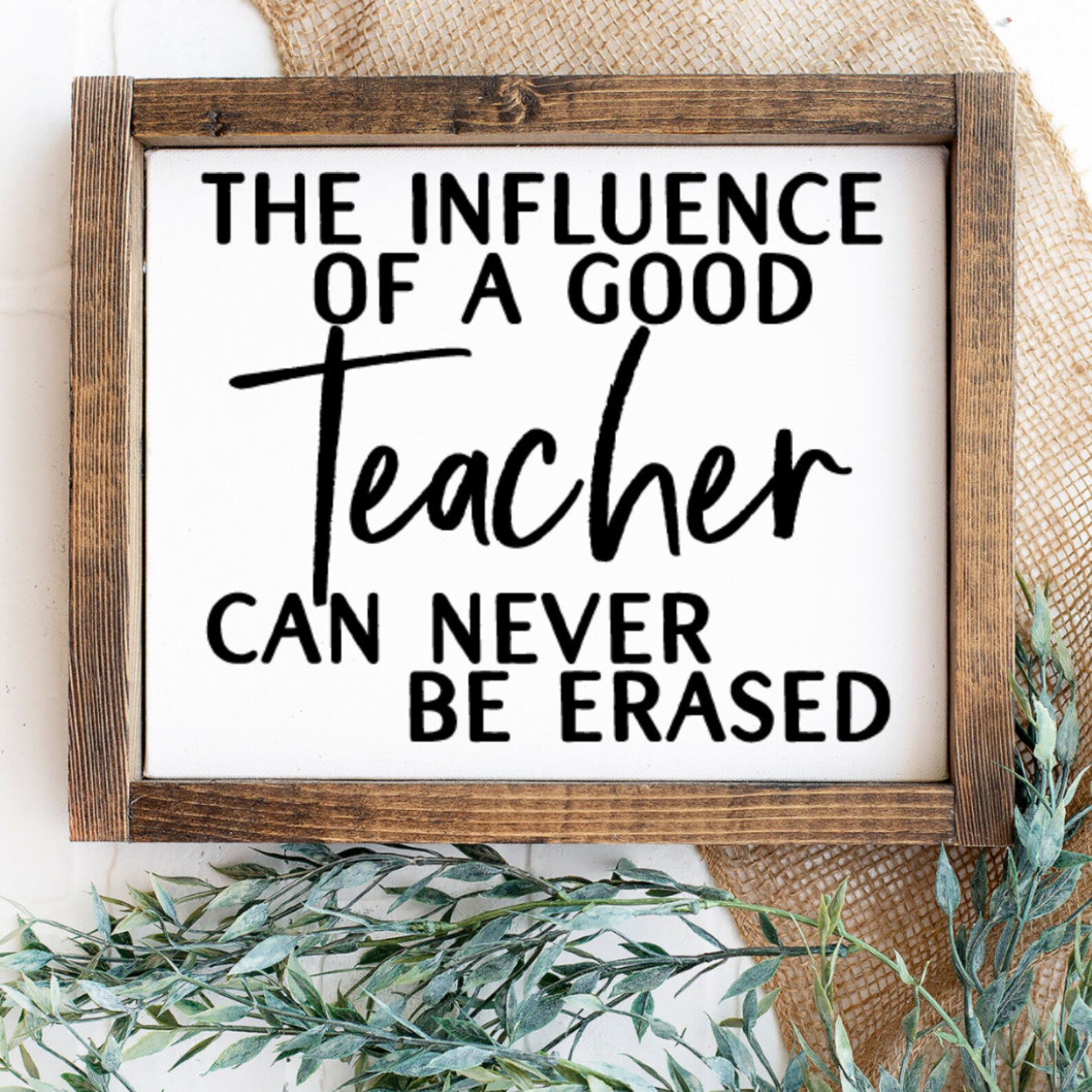 The Influence of a Good Teacher Can Never Be Erased SVG File | Etsy