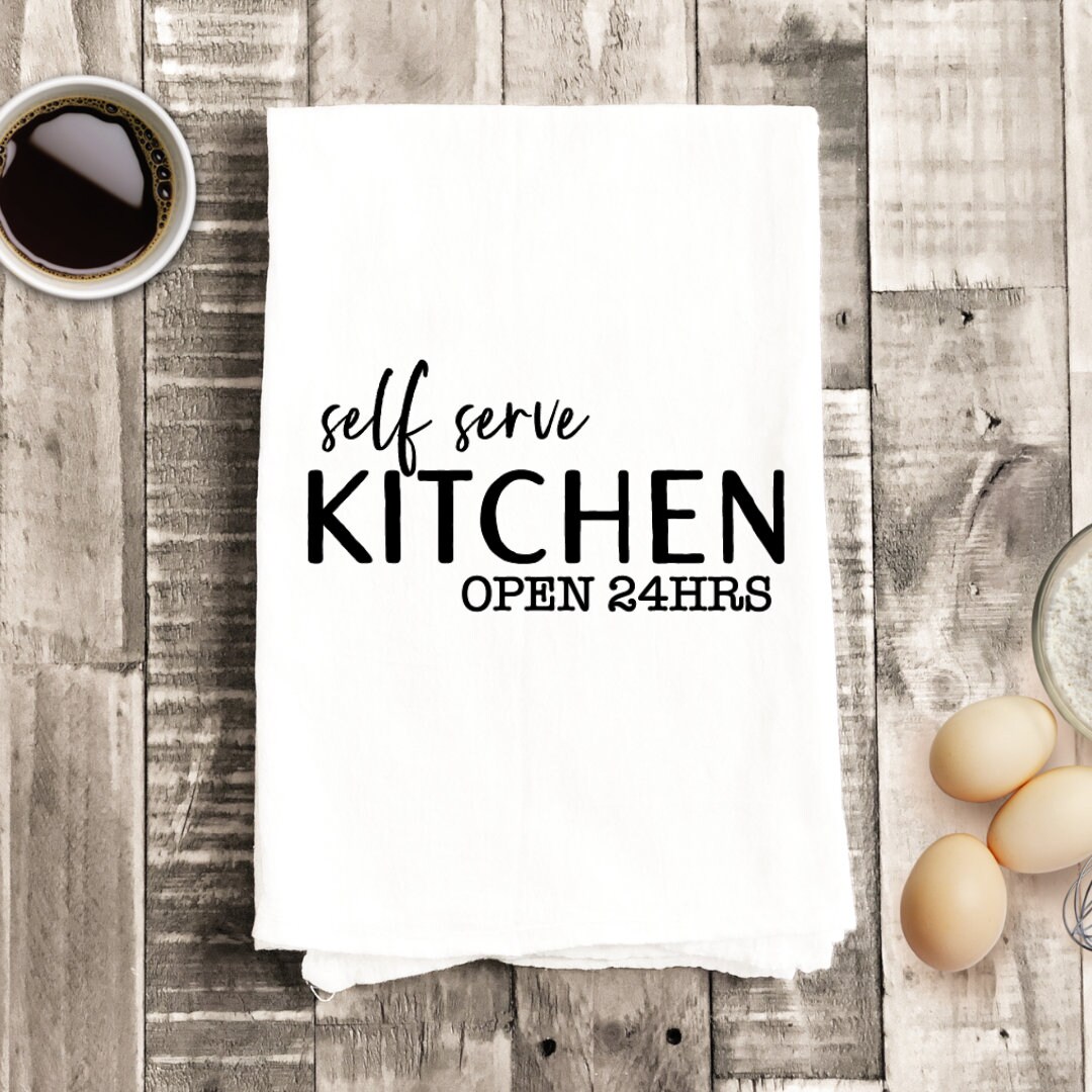 Self Serve Kitchen Open 24hrs SVG Cut Files Potholder Svg | Etsy