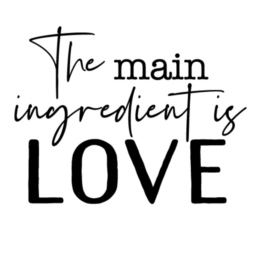 The main ingredient is Love SVG cut file Svg cut files Tshirt | Etsy