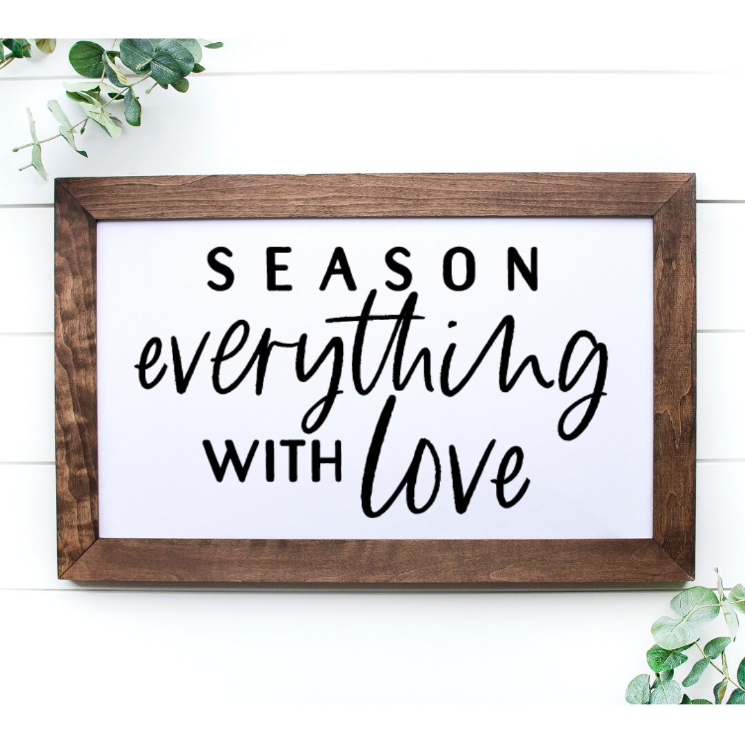 Season Everything With Love SVG Cut Files Potholder Svg | Etsy