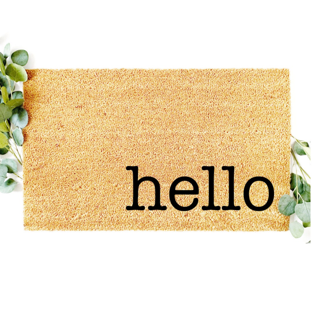 Hello SVG Doormat SVG Door Mat Svg Welcome Mat Svg Hello Doormat Svg ...